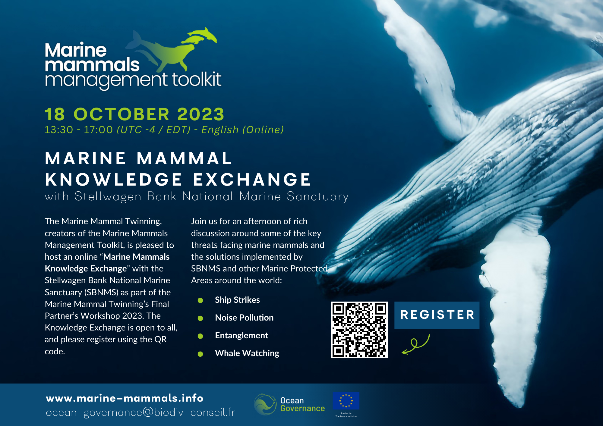 Marine Mammal Knowledge Exchange – OCEAN GOVERNANCE MARINE MAMMALS